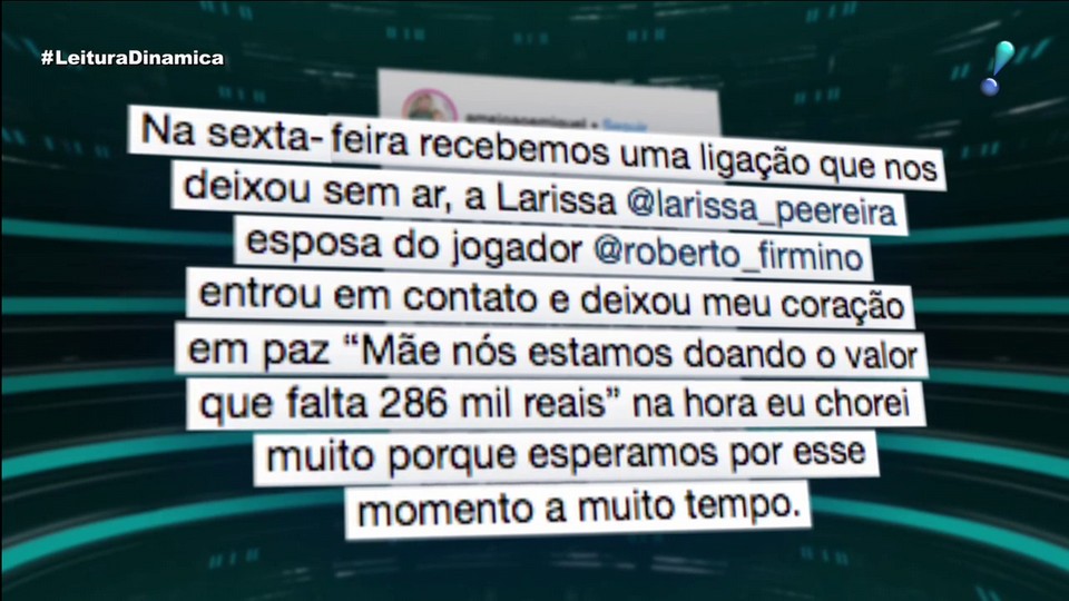Jogador Firmino doa dinheiro para irmãos com deonça rara - 08/08/2018 ...