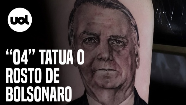 Jair Renan tatua o rosto de Jair Bolsonaro no braço - 30/08/2021 - UOL ...