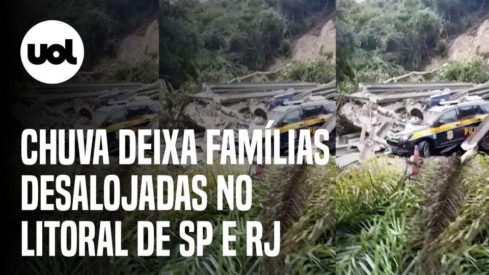 Chuva deixa famílias desalojadas no litoral de SP e RJ - 01/04/2022 ...