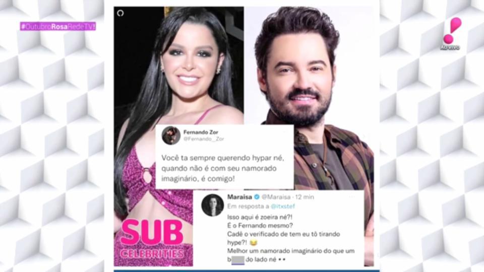 Maraisa e Fernando Zor trocam farpas após 'lista de mulher ideal' - 24 ... Maraisa e Fernando Zor trocam farpas após 'lista de mulher ideal' - 24 ...