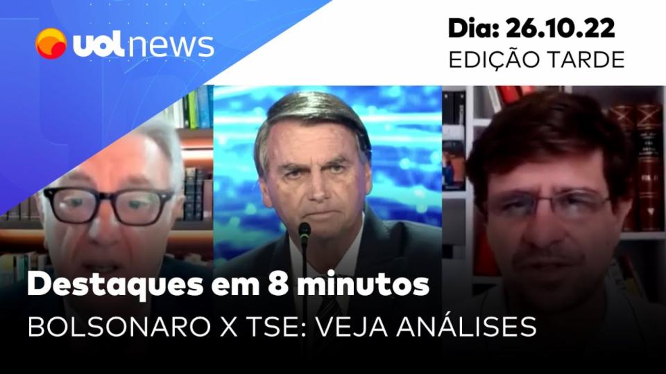 UOL News em 8 Minutos: Bolsonaro x TSE: veja análises de Maierovitch ...