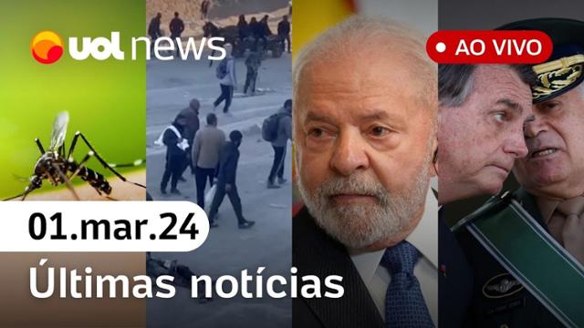 UOL News 2ª Edição com Diego Sarza, Sakamoto, Carla Araújo e Felipe ...