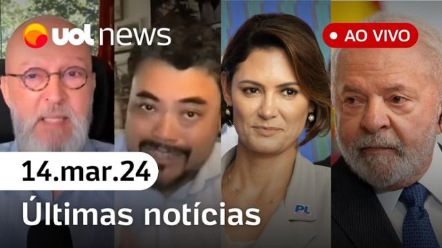 UOL News 1ª Edição com Fabíola Cidral, Josias, Sakamoto e Freixo 14/03 ...