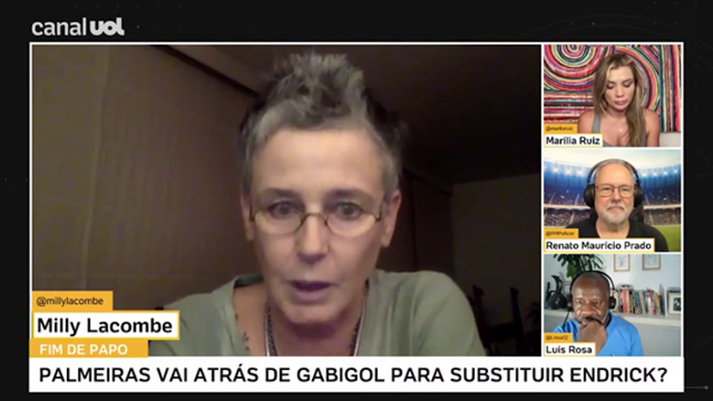 'A história do Gabigol está em um ponto dramático', diz Milly Lacombe ...