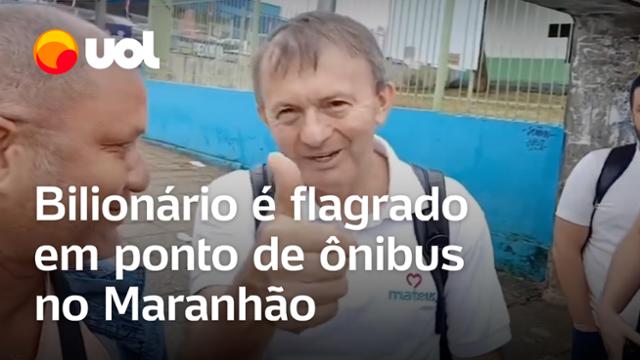 Bilionário Ilson Mateus Rodrigues é flagrado em ponto de ônibus - 28/05/2024 - UOL Notícias