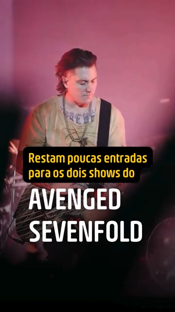Restam poucos ingressos para os shows do Avenged Sevenfold no Brasil