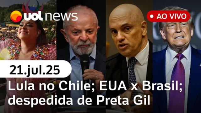 UOL News 1ª Edição com Fabíola Cidral | Programa Completo | 21 de julho ...