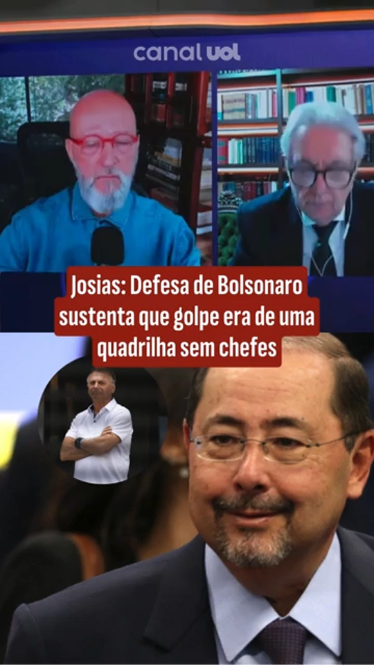 UOL News: Defesa de Bolsonaro sustenta que golpe era de uma quadrilha sem c - 03/09/2025 - UOL Play