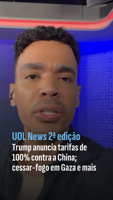 UOL News 2ª Edição: destaques da noite de 10/10/2025