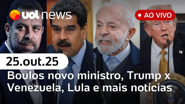 UOL News 2ª Edição com Diego Sarza | Programa Completo | 25 de outubro ...