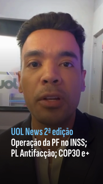 UOL News 2ª Edição: destaques da noite de 13/11/2025