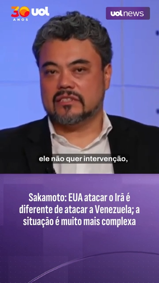 Sakamoto: EUA atacar o Irã é diferente de atacar a Venezuela; a ...