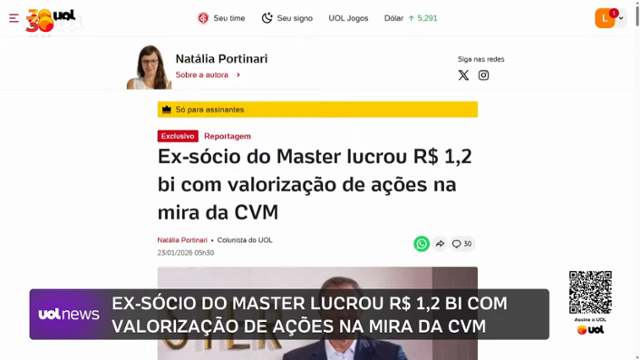 UOL News 1ª Edição ao vivo com Natália Mota | Programa Completo | 23 de ...